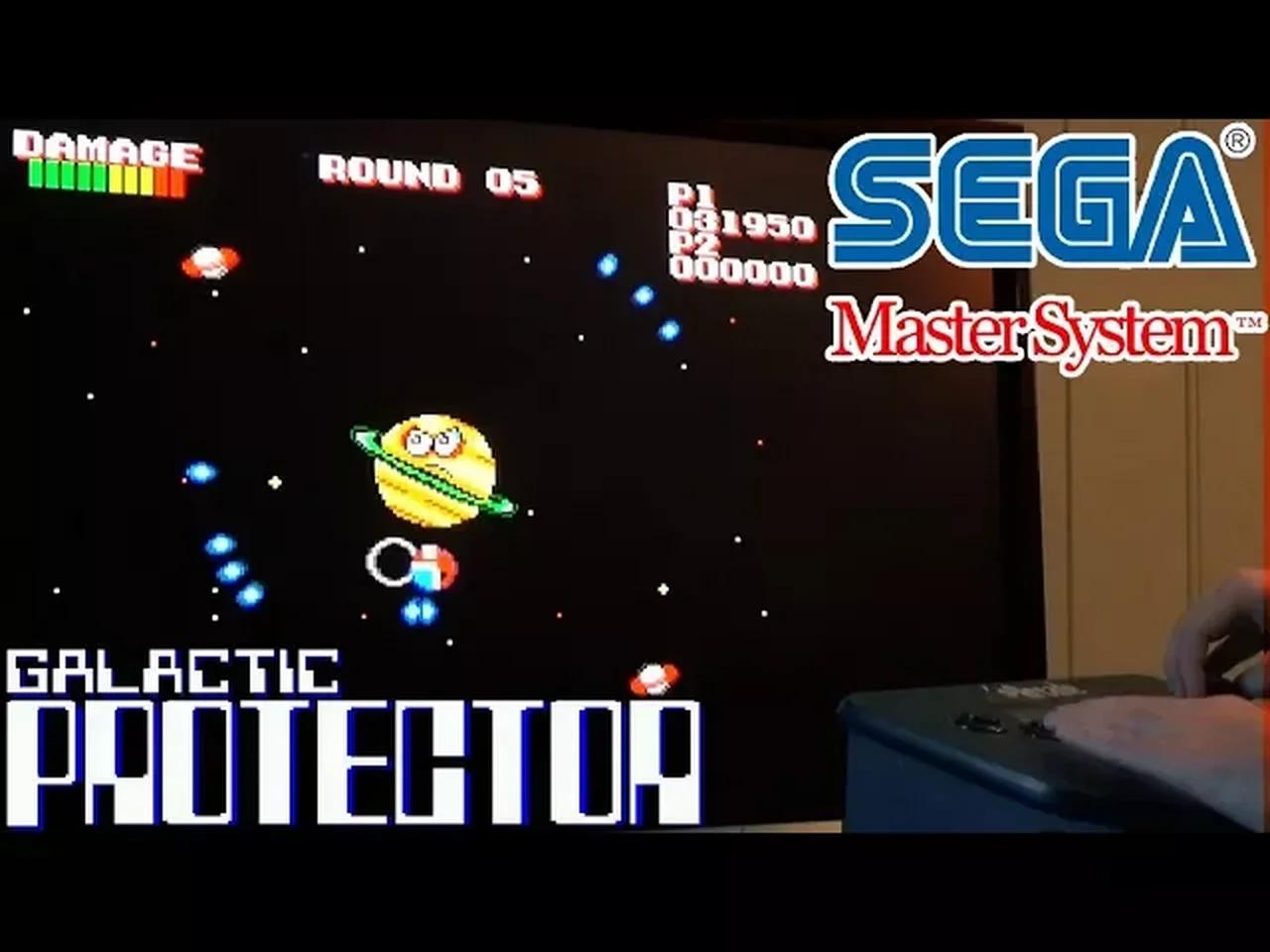 Galactic Protector (Master System) with Spinner Controller in MAME