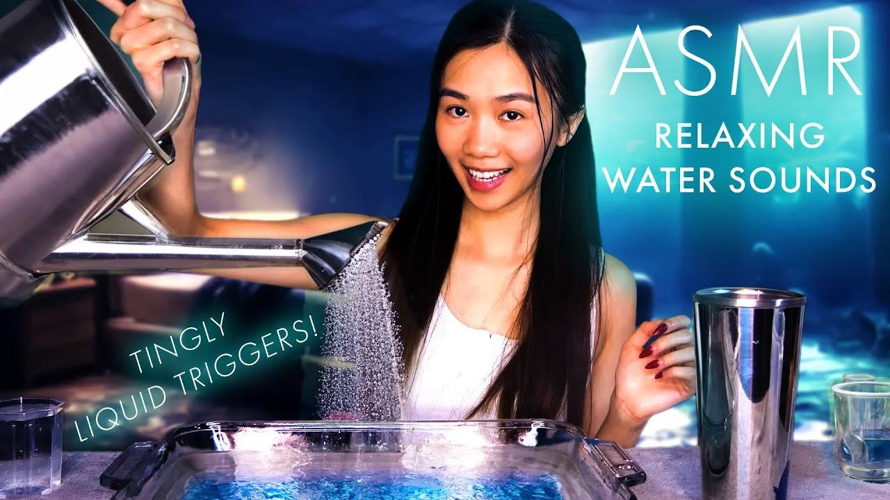 ASMR Water Sounds 🌊 for people who need sleep 😴 Tingly Liquid Triggers ...
