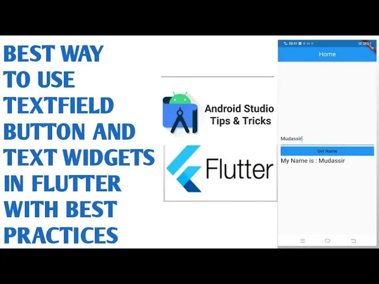 TextField in Flutter | Flutter TextField Button & Text | TextBox Button ...