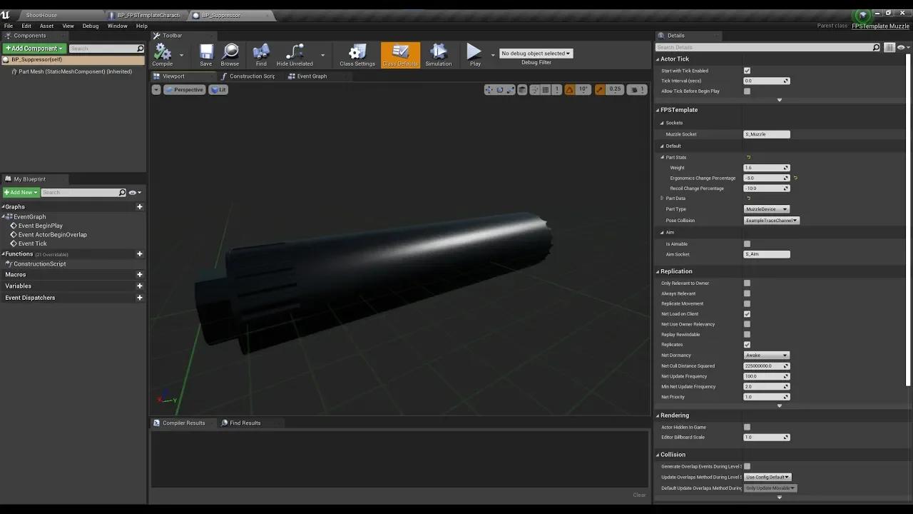 Unreal Engine Ultimate FPS System Plugin Tutorial #9: Muzzle Devices ...