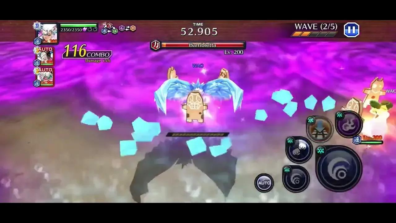 Nightmare difficulty Quincy enemy ranged guild quest week clear team Bleach Brave Souls