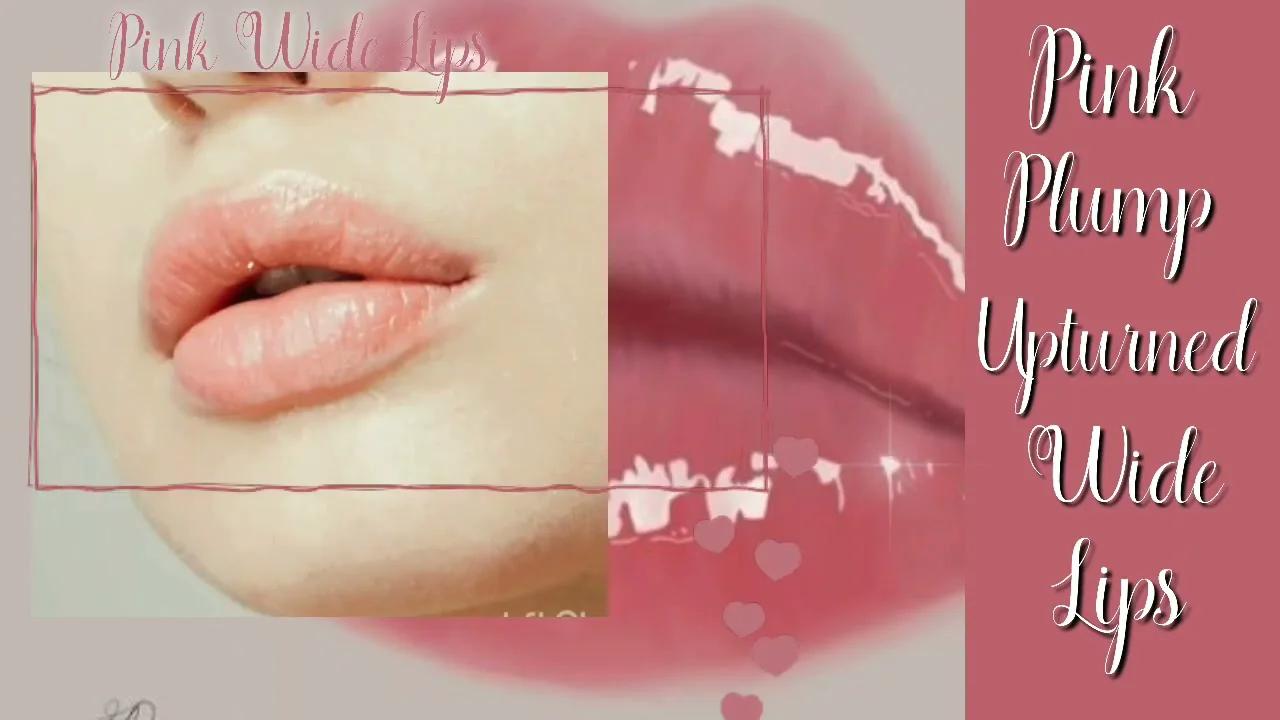 Pink Wide Upturned Lips