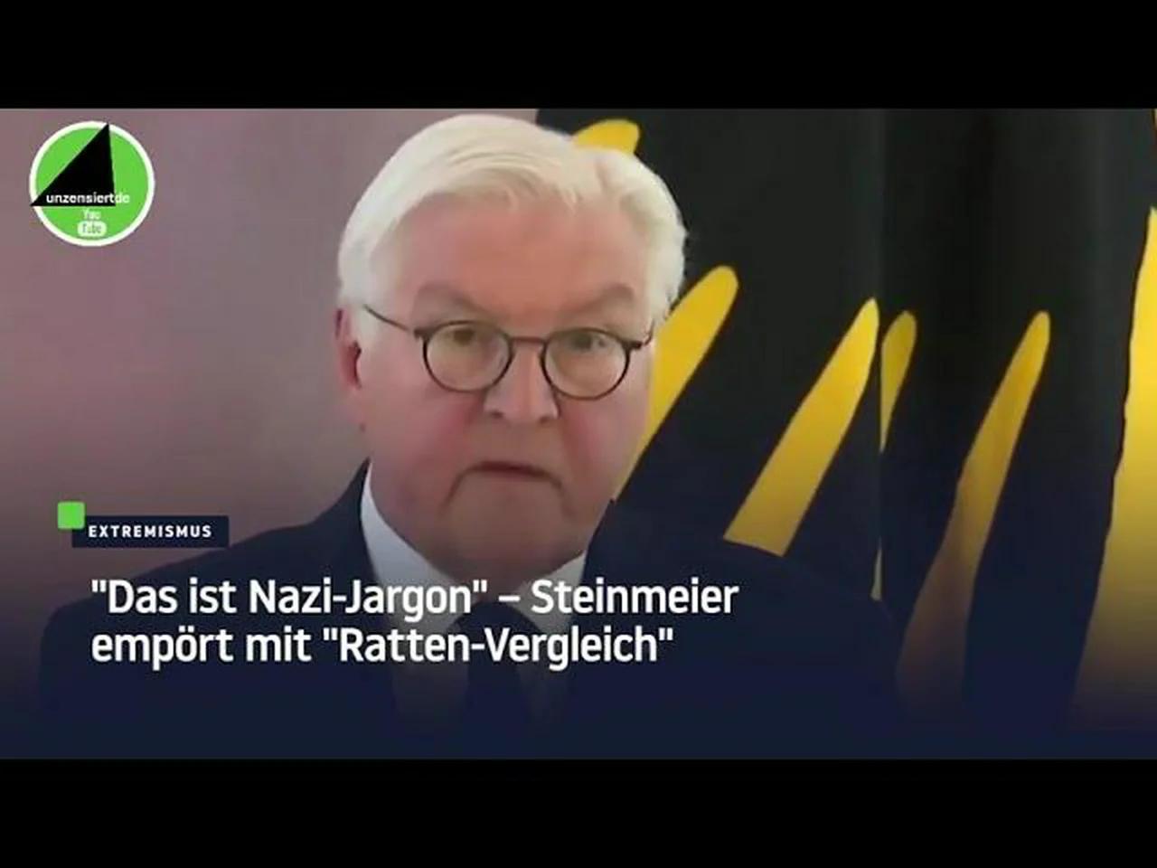 "Das ist Nazi-Jargon" – Steinmeier empört mit “Ratten-Vergleich“