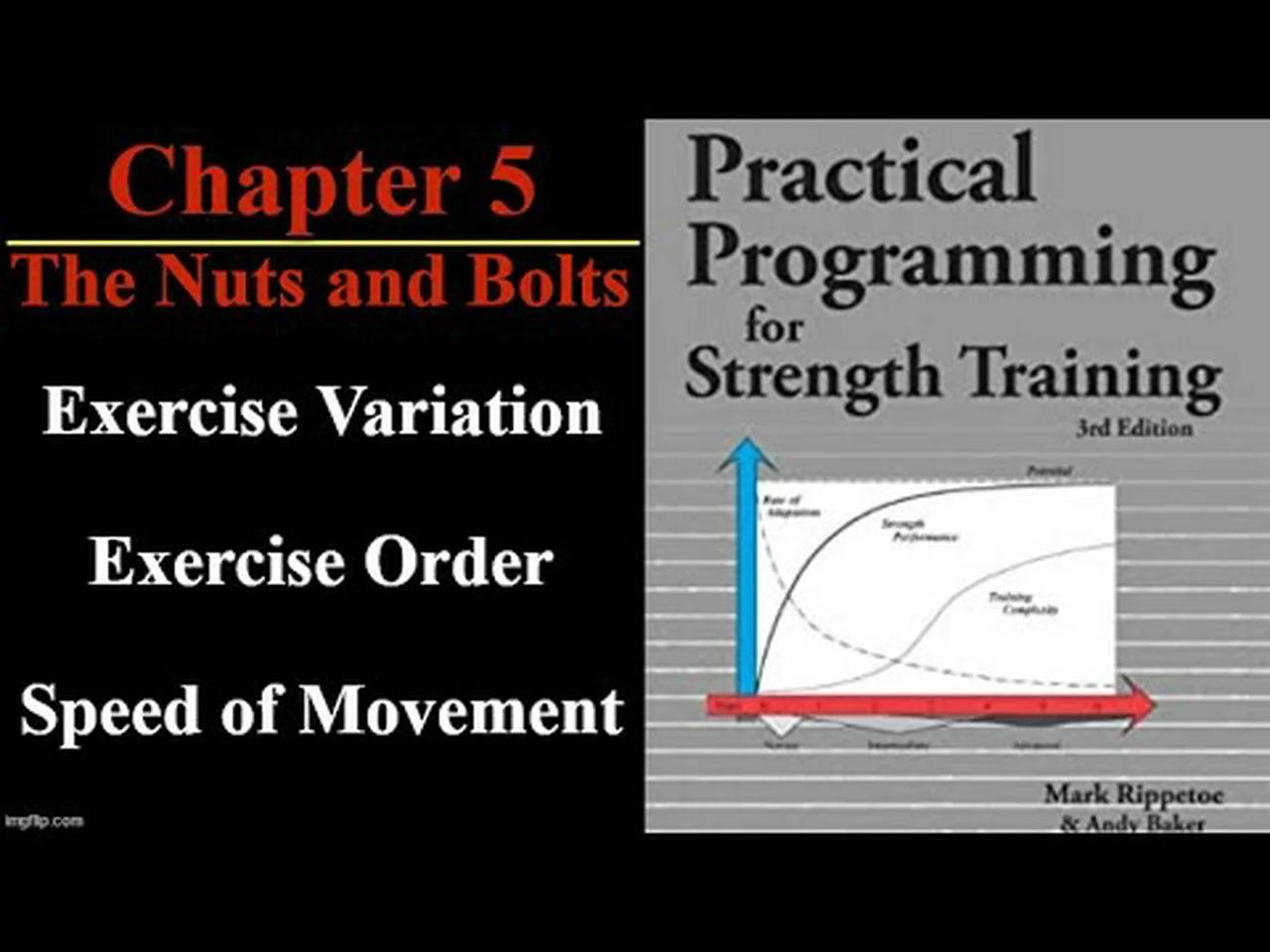 Practical Programming For Strength Training Chapter 5 Exercise