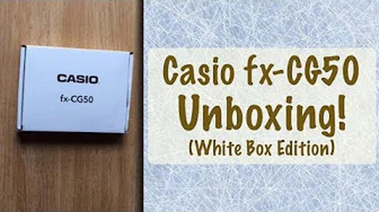 Calculator Unboxing Casio fx-CG50 Graphic Calculator (White Box Edition ...