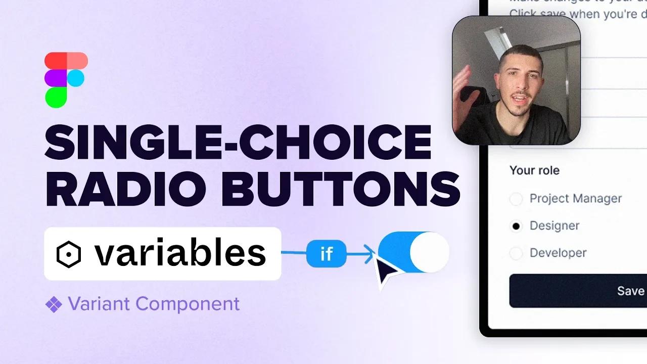 Create Interactive Radio Buttons in Figma - 2 Methods (Free Project ...