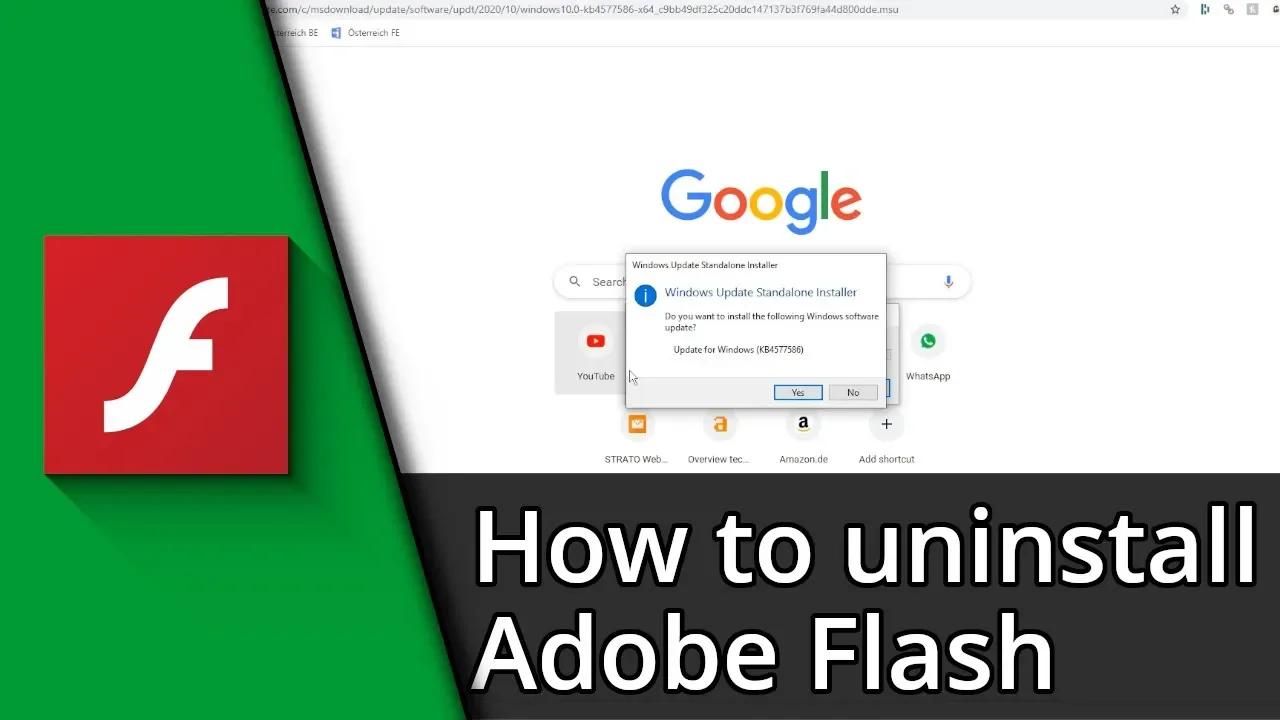 How to uninstall Adobe Flash Player | Remove Adobe Flash Player Tutorial