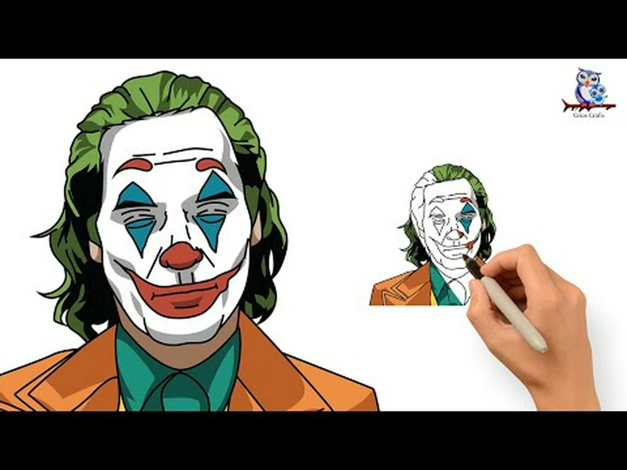 How To Draw The Joker - Easy Art Tutorial