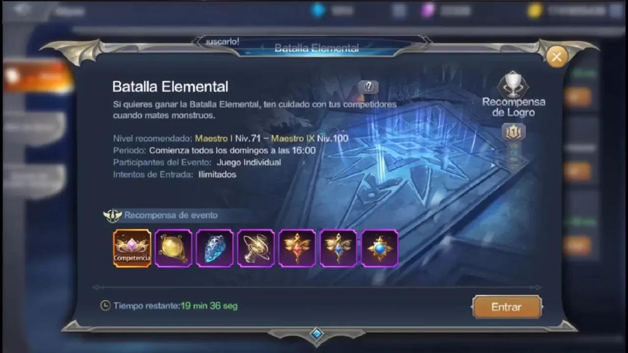 mu origin 2 evento batalla de elemental evento nuevo