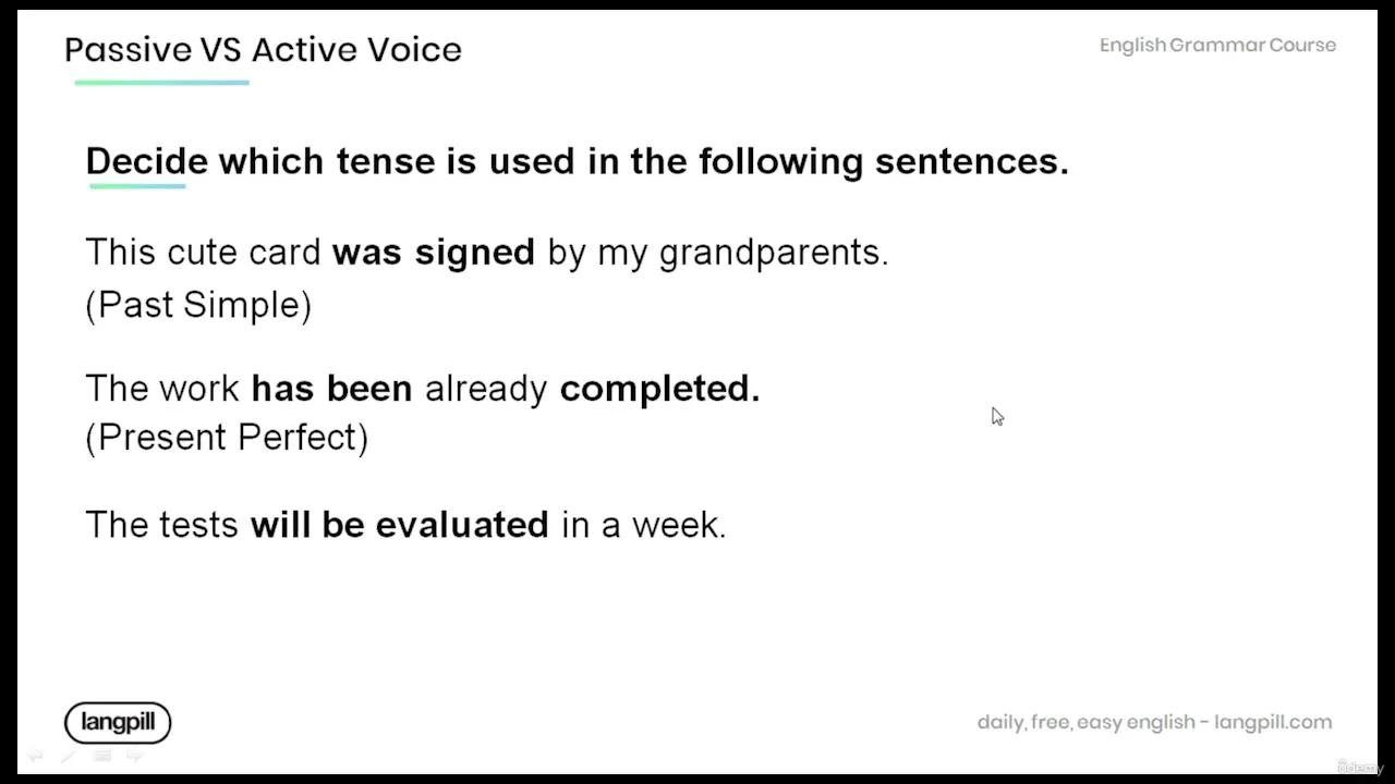 002 Review it! Passive Voice VS Active Voice