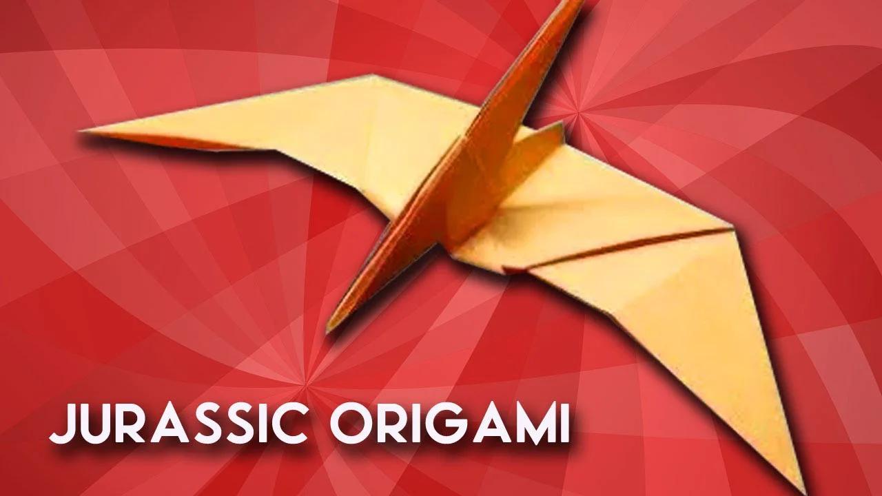 HOW to MAKE an ORIGAMI DINOSAUR PTERANODON JURASSIC WORLD STYLE | PAPER ...