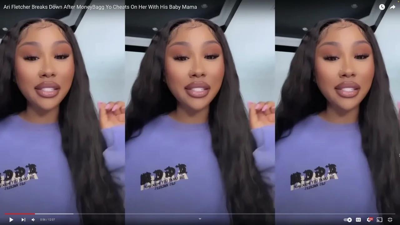 ari fletcher breaks down after moneybaggyo gets exposed for cheating on ...