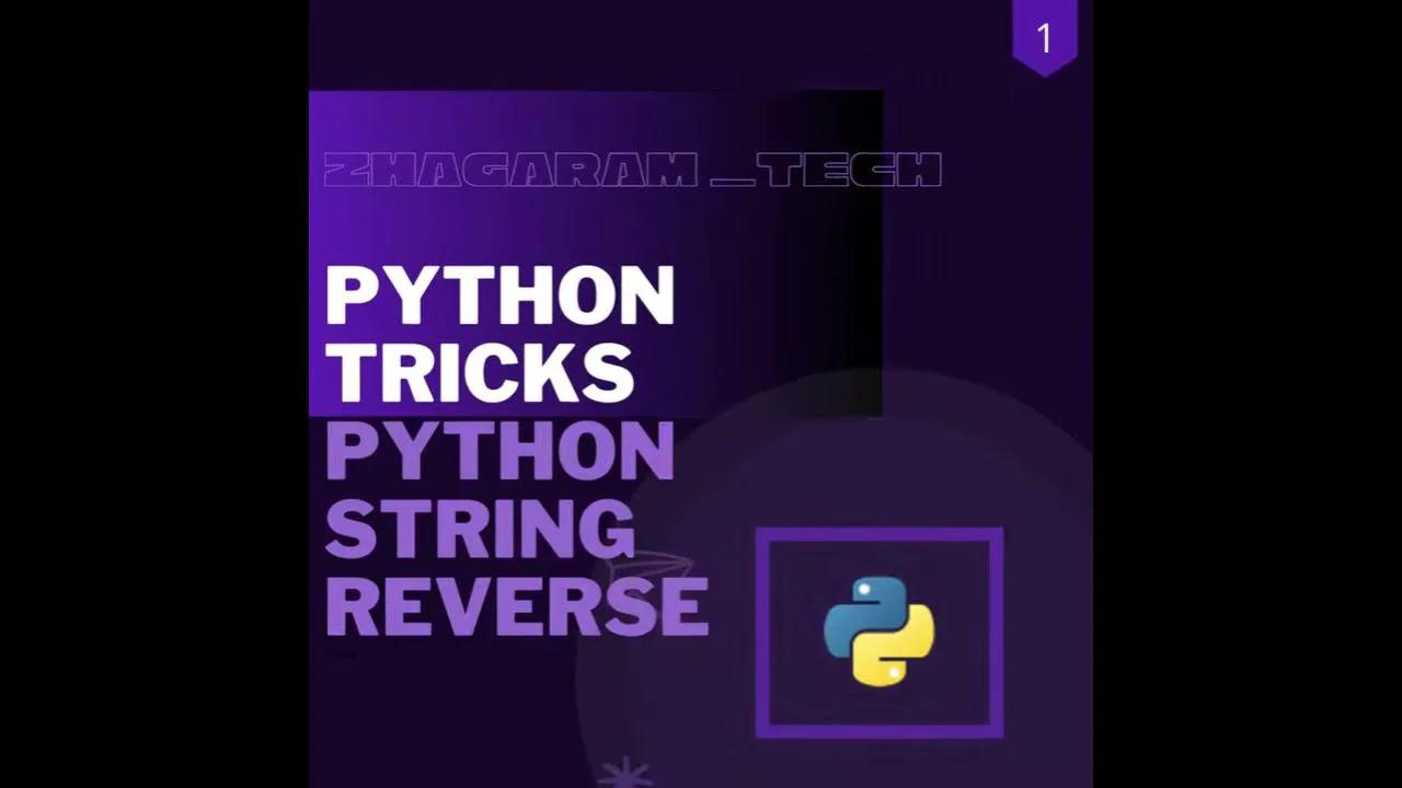 String Reverse using Python