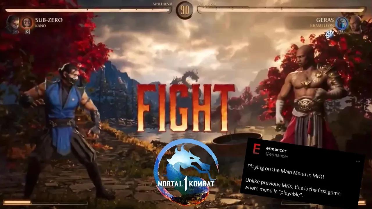 Mortal Kombat 1 Main Menu Stage Gameplay Sub Zero Vs Geras This Needs ...