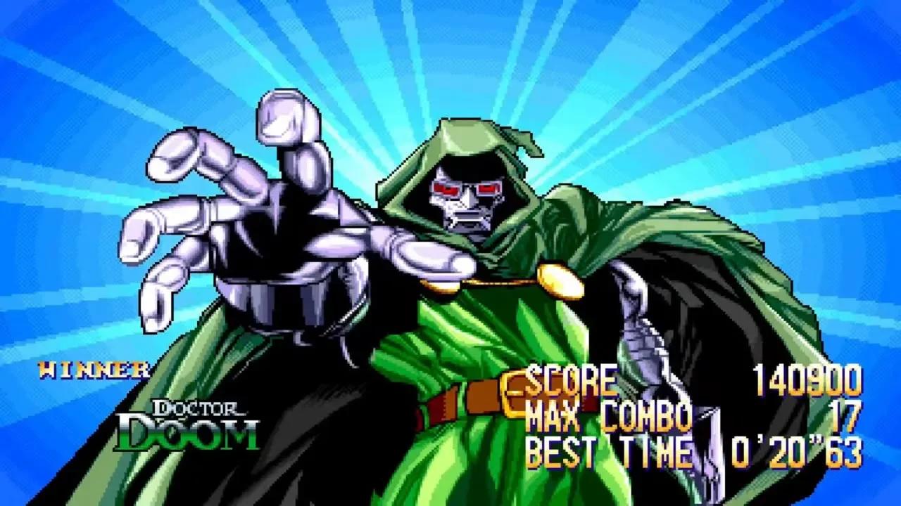 Marvel vs Capcom Fighting Collection Arcade Classics Marvel Super Heroes Doctor Doom Playthrough
