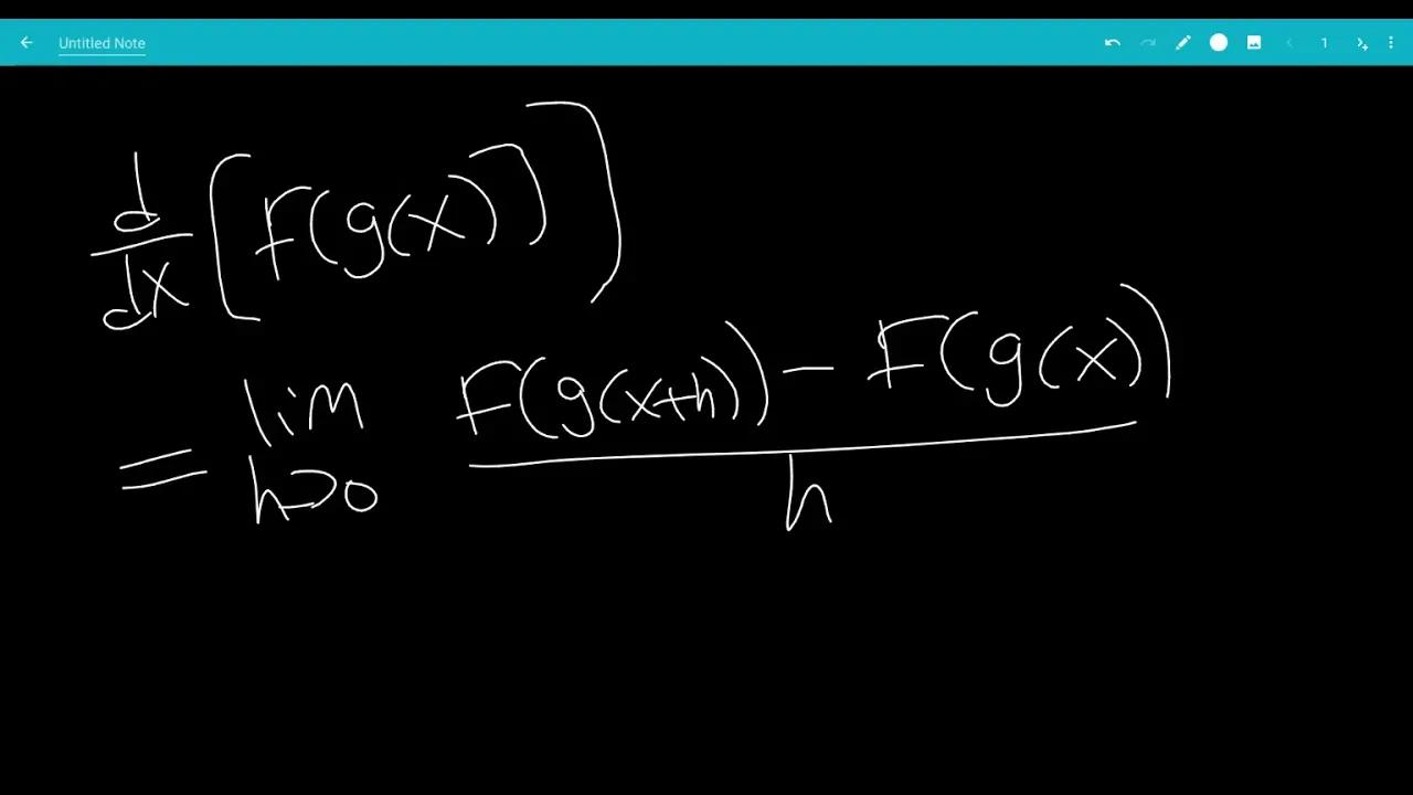 Chain Rule using Limit Definition