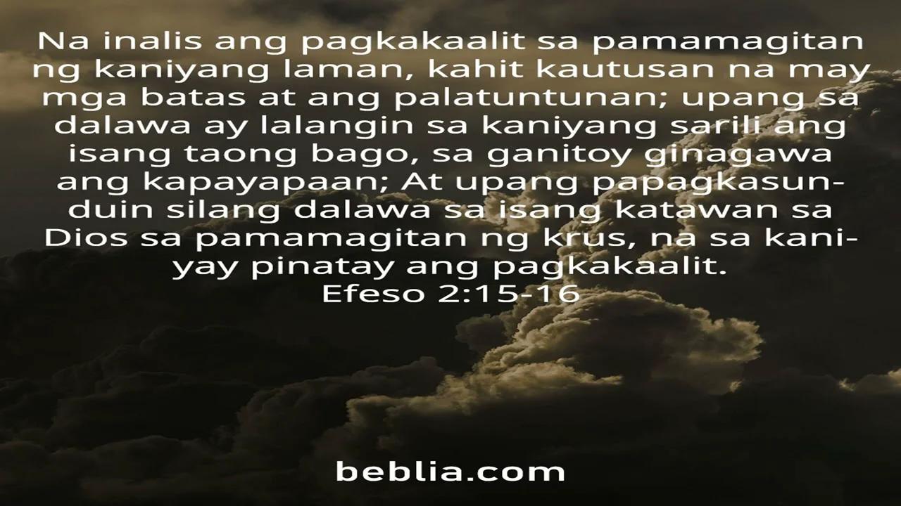 Efeso 2:15-16 - Banal na talata ng Bibliya #bibliya #Diyos #Hesus # ...