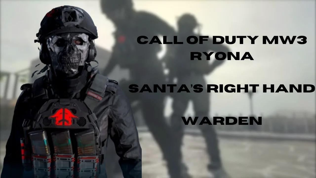 Warden Ryona - Santa’s Right Hand Finishing Move - COD MW3