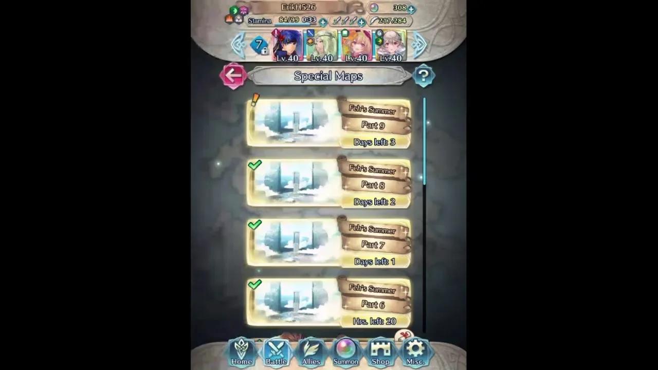 ErikH526 - Fire Emblem Heroes - Special Maps Feh's Summer Part 9 - 08-10-2021