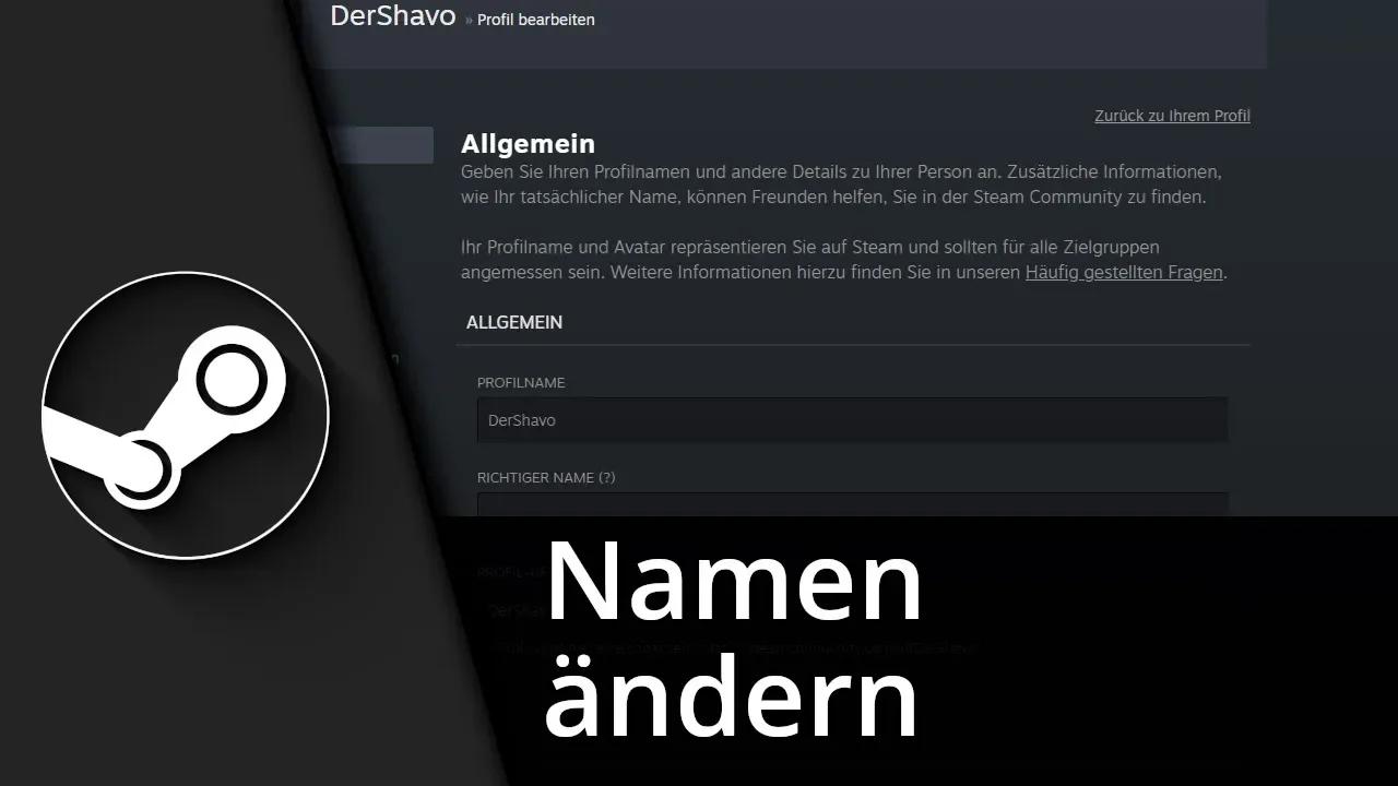 Steam Name ändern | Steam Account Name ändern Tutorial