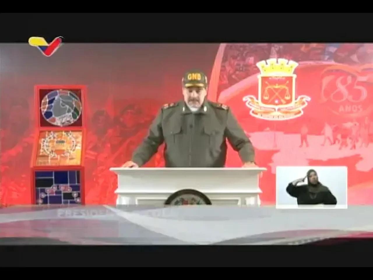 Mensaje del Presidente Nicolás Maduro a la Guardia Nacional Bolivariana ...