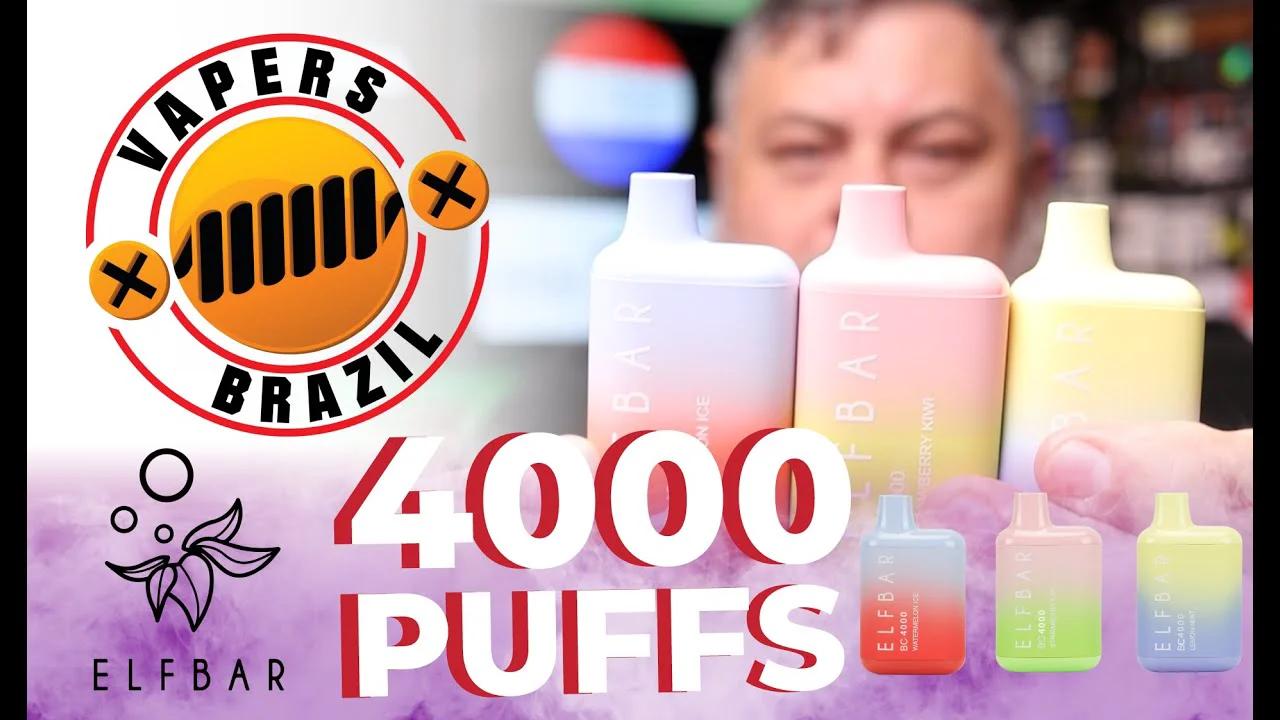 Elfbar 4000 puffs - Pod Descartável mais Vendido do Mundo
