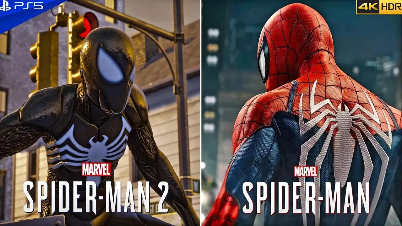 Spider Man 2 vs Spider Man - Physics and Details Full Comparison PS5 ...