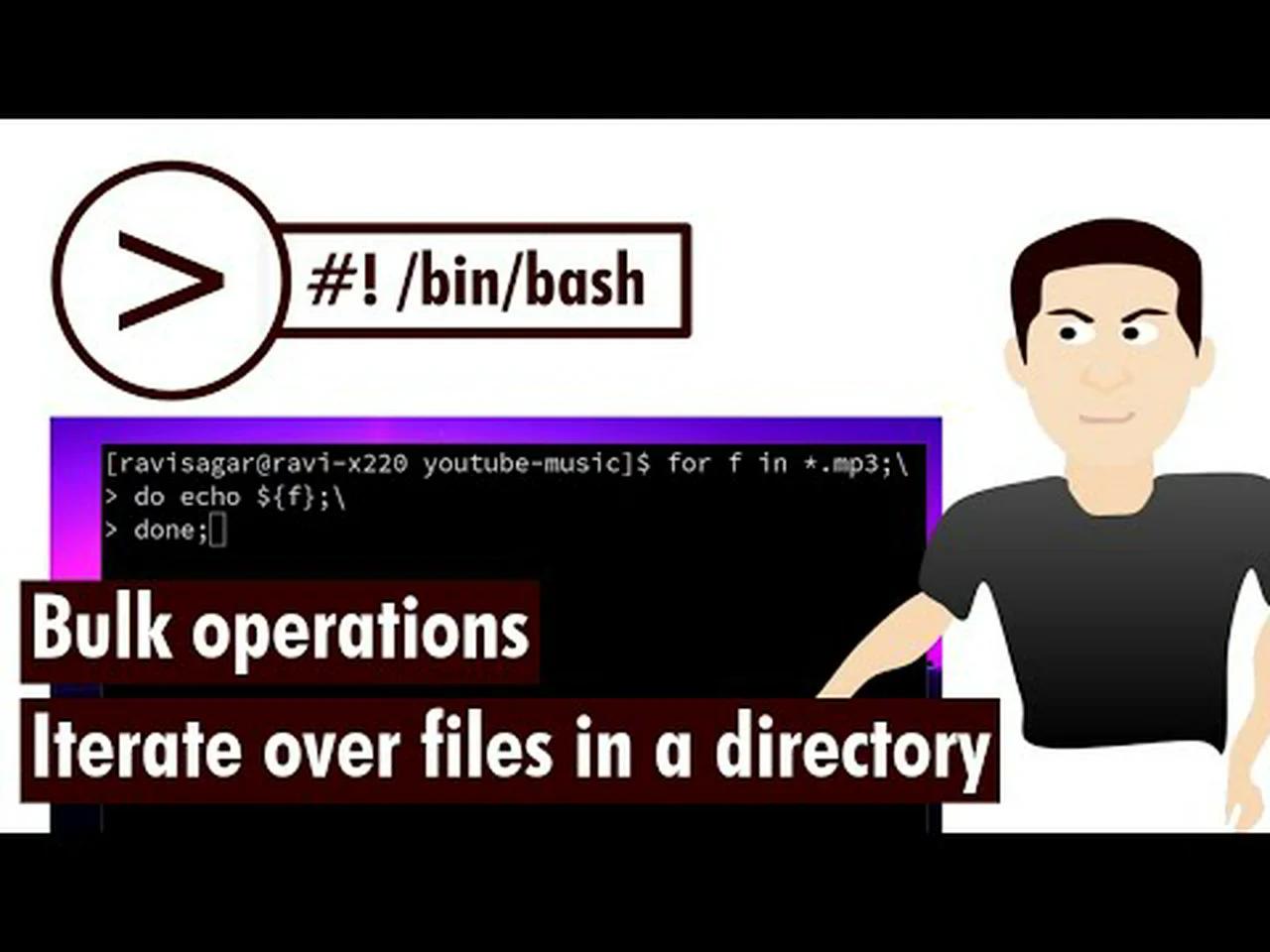Shell script to iterate over files in a directory Shell script to iterate over files in a directory