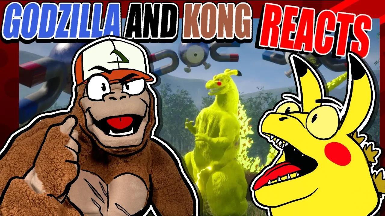 Godzilla Reacts| Pikachu (Godzilla) vs Magnemite [Pokemon]