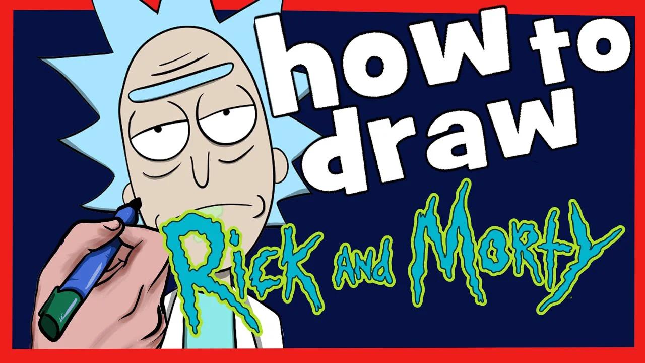 DRAWING TUTORIAL RICK (RICK & MORTY) CARTOON easy STEP BY STEP |Draftsman