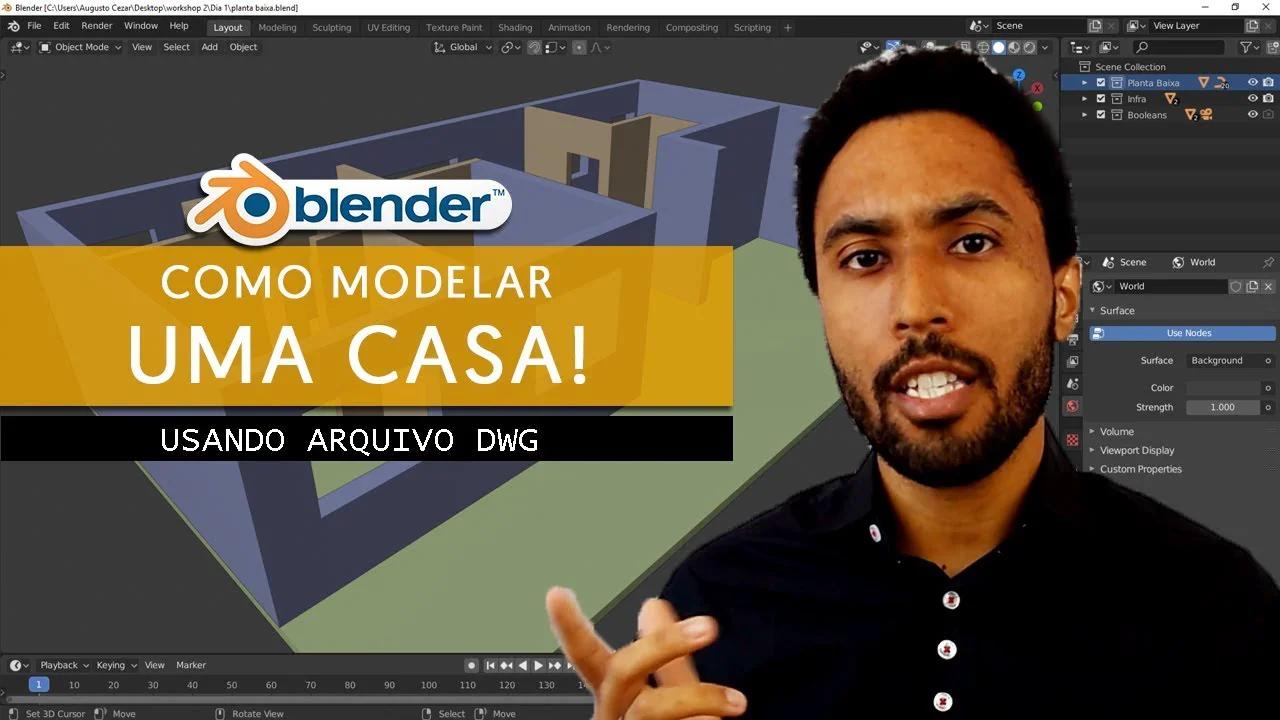 Como modelar uma casa no Blender 2.80 | 2° workshop Blender p/ arquitetura e interiores