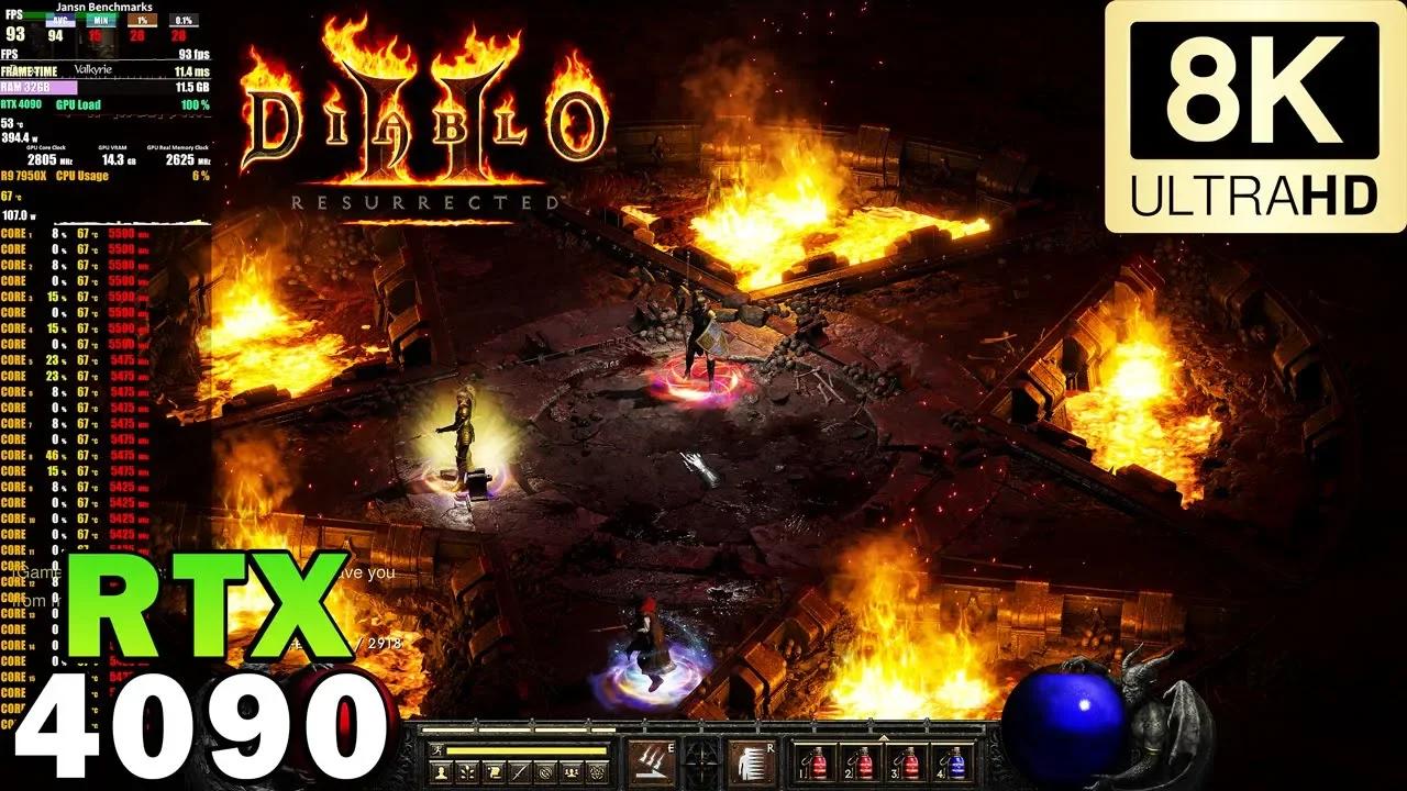 Diablo 2 Resurrected in 8K | RTX 4090 | Ryzen 9 7950X | Maximum Graphics