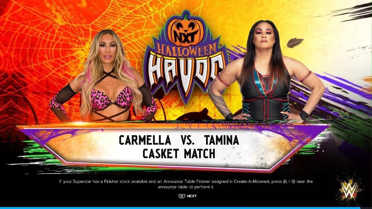 WWE 2K24: Carmella vs Tamina - Casket Match Showdown!