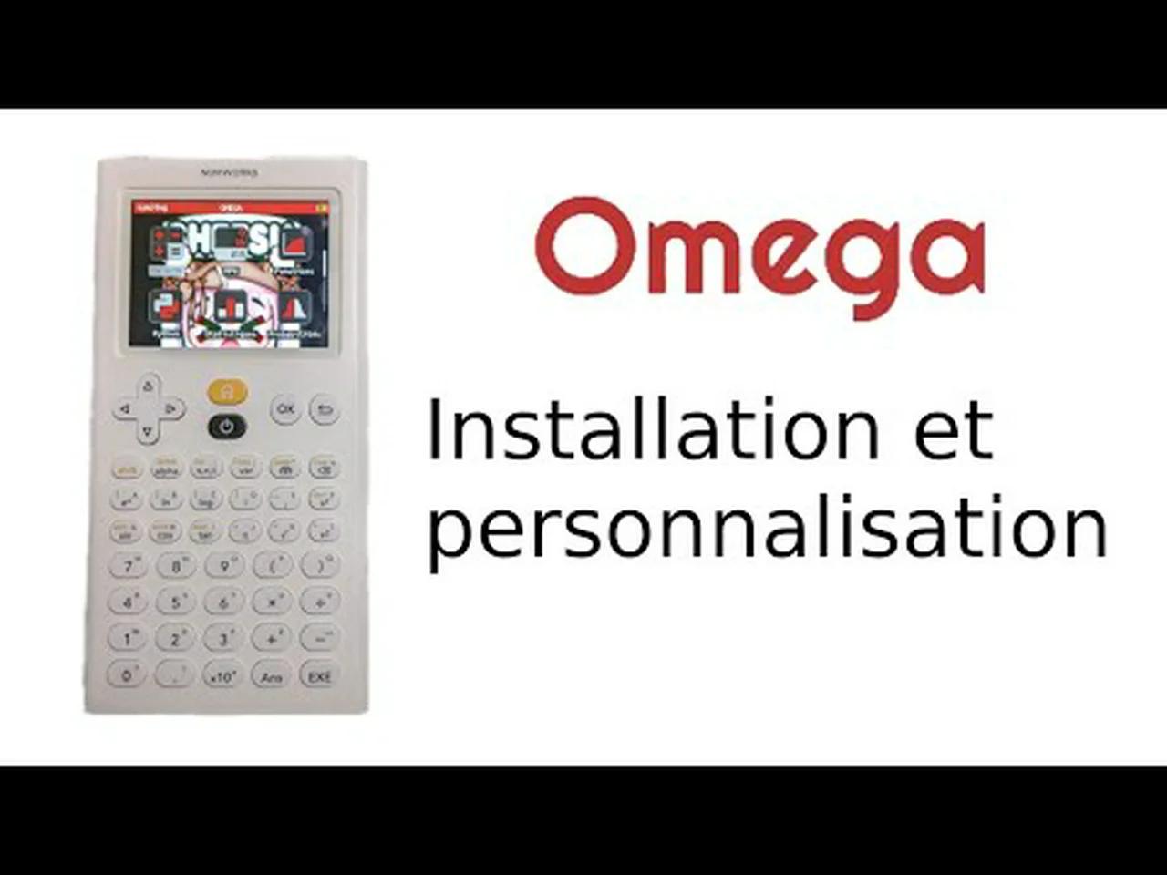 Numworks - Installation et personnalisation d'Omega