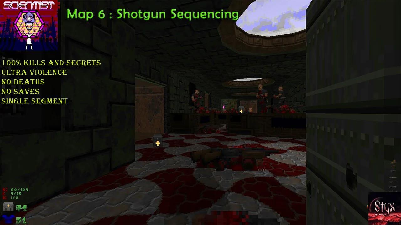 Doom 2 Scientist 2023 Map 6 Shotgun Sequencing ( Ultra Violence 100% )