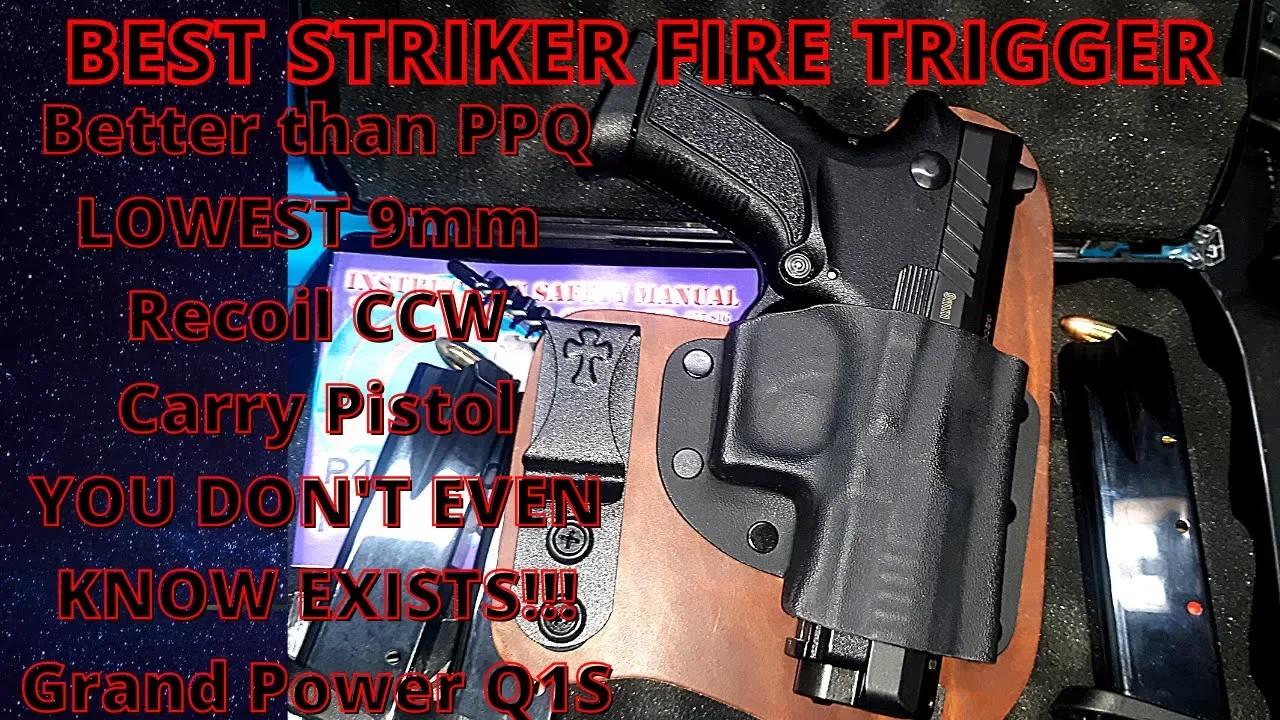 BEST STRIKER FIRE TRIGGER 9mm Pistol YOU DON'T KNOW w/ Least Recoil CCW ...