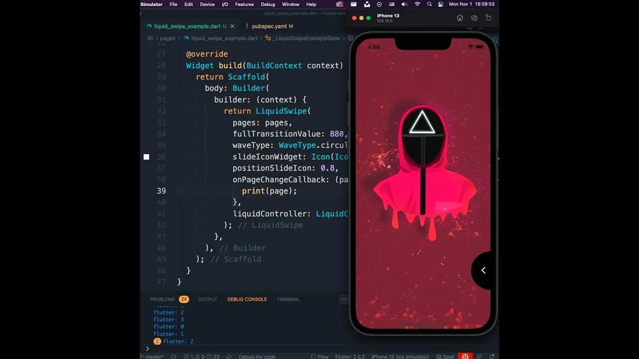 Flutter UI | Liquid Swipe Package Example Flutter UI | Liquid Swipe Package Example