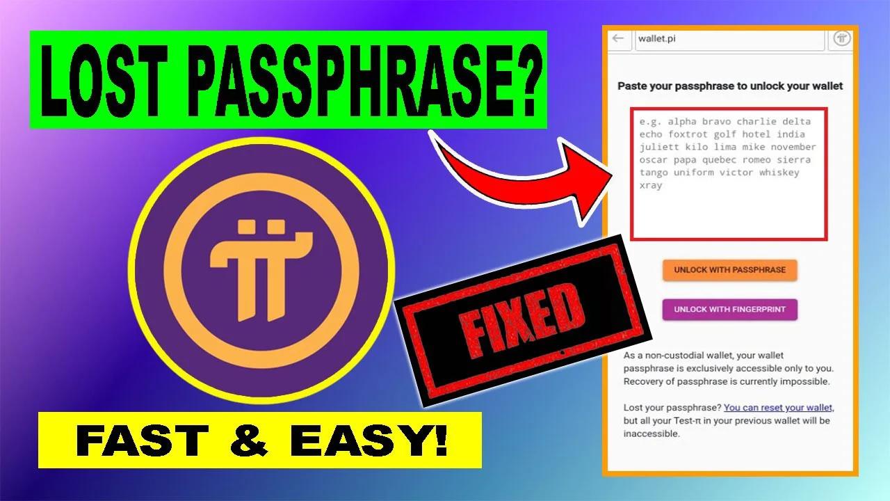 💯👉PI NETWORK LOSS PASSPHRASE | FAST & EASY | WORKING 100% (TAGALOG)