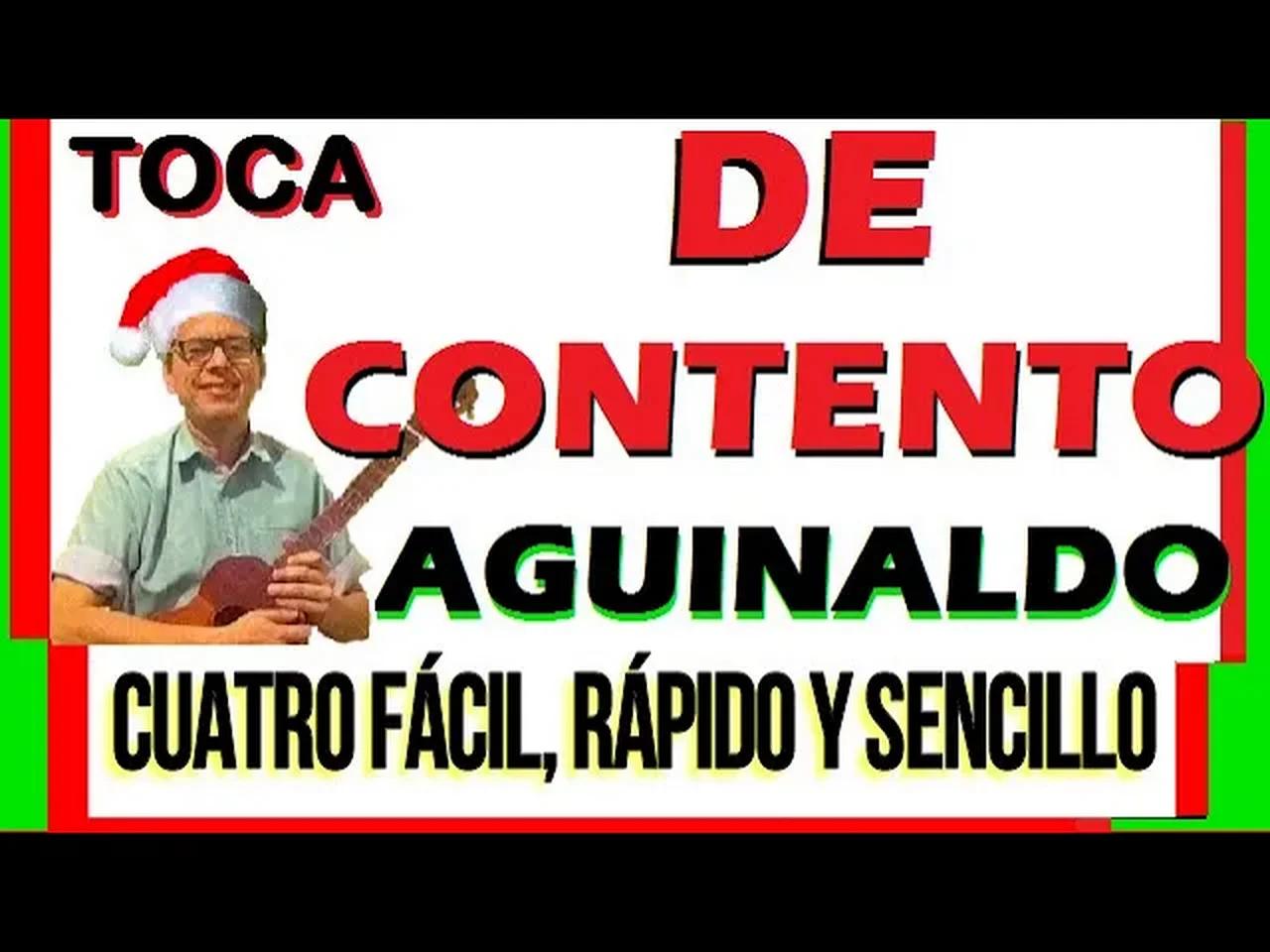 RITMO AGUINALDO. Aprende a tocar DE CONTENTO en el Cuatro Venezolano ...