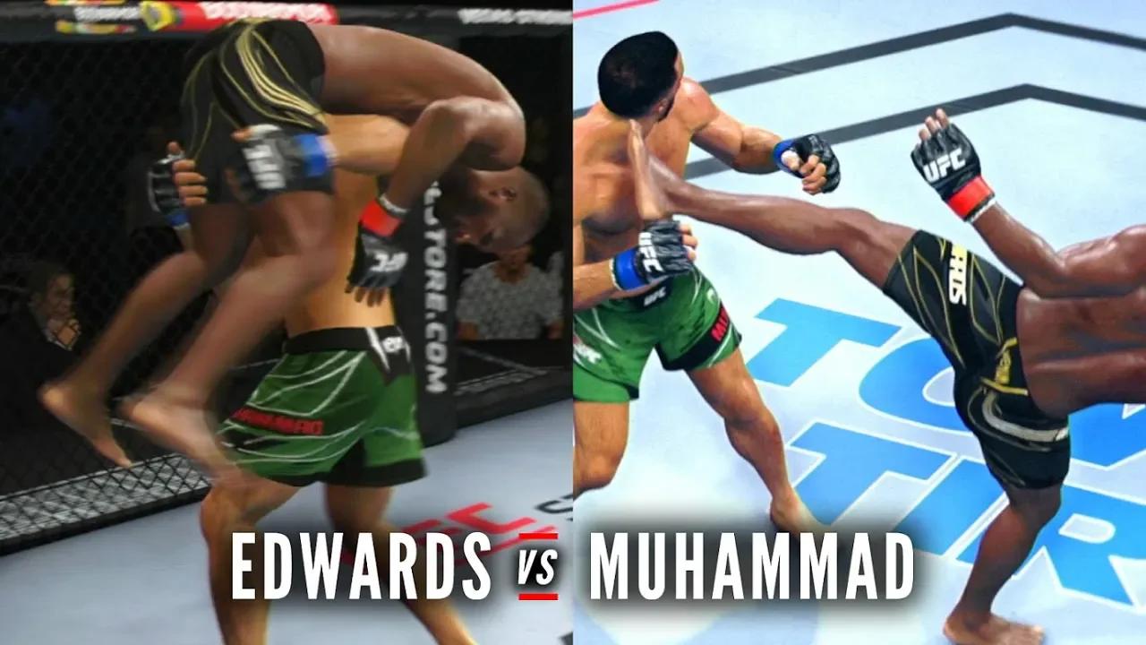 HAIL MARY HEAD KICK! Leon Edwards vs Belal Muhammad 2 | UFC 4 | BossG ...