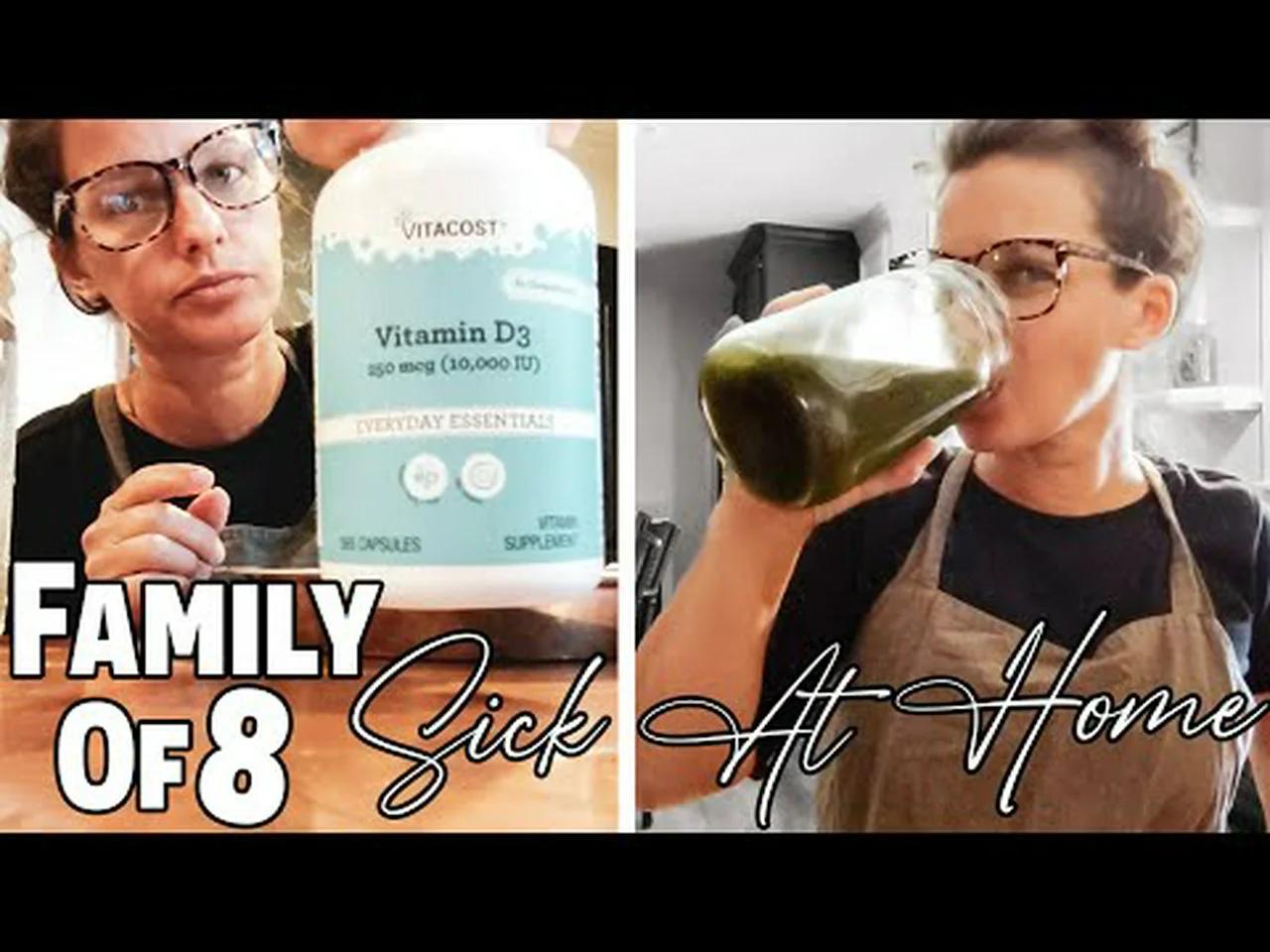 Family Of 8 Sick At Home ~ Home Survival ~ What We Eat In A Day ...