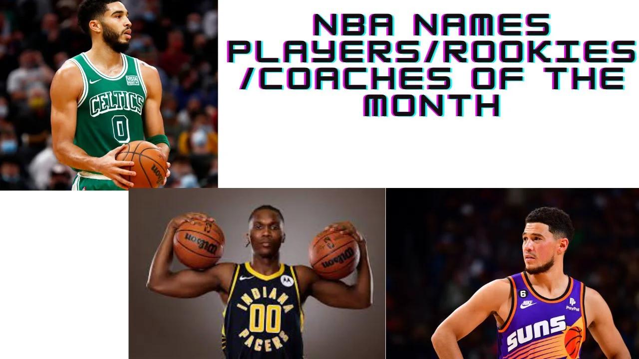 NBA names players/rookies/coaches of the month for October/November, do ...