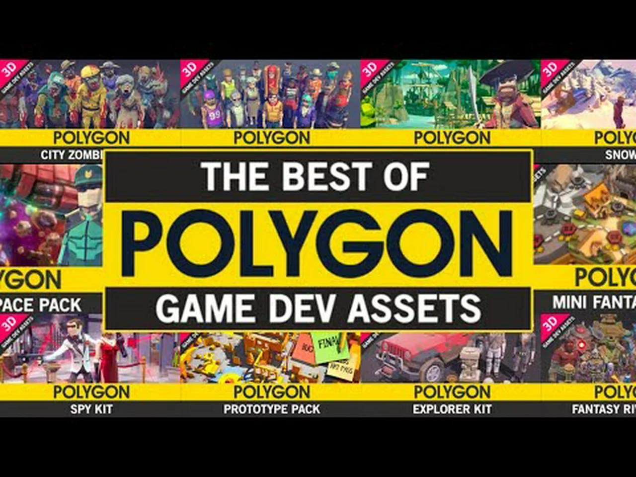 Amazing Polygon Assets Bundle By Synty Studios Work In All 3d Game