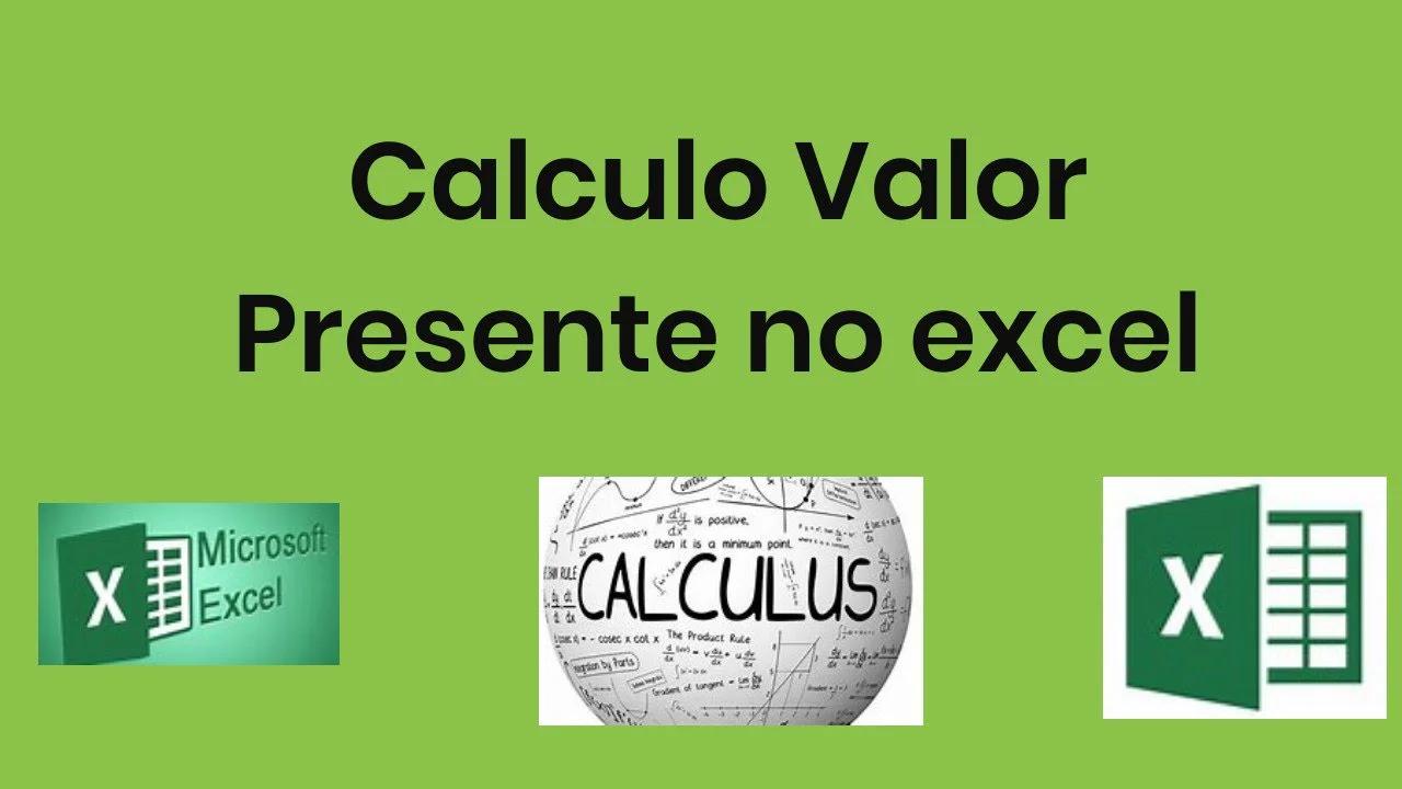 Como calcular valor presente no excel