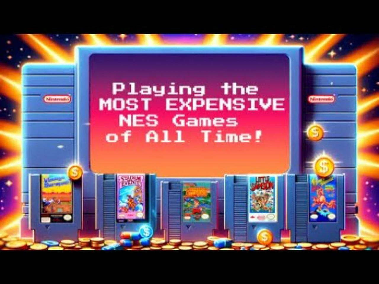 Playing The MOST EXPENSIVE NES Games of all time!