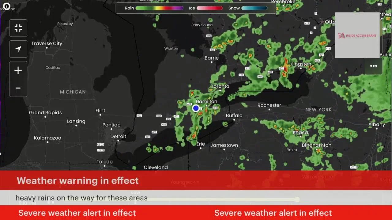 Weather watch: Severe weather advisory alert Heavy rain and ...