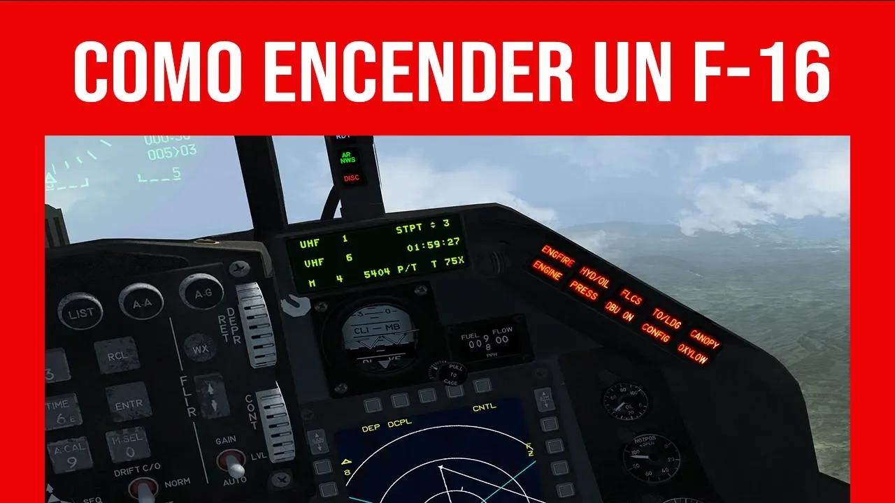 Falcon BMS | Tutorial TE1: Arranque en Frío - Taxi - Despegue