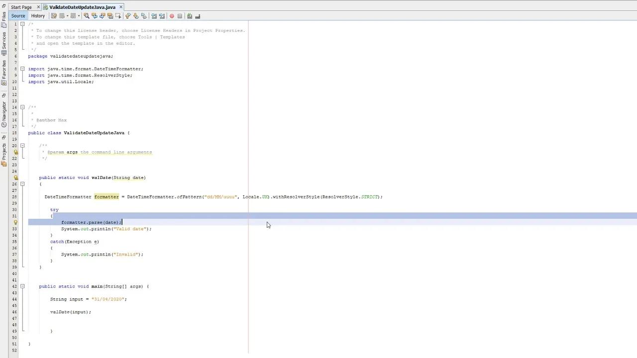 How to Validate a Date Using Java (Updated) How to Validate a Date Using Java (Updated)