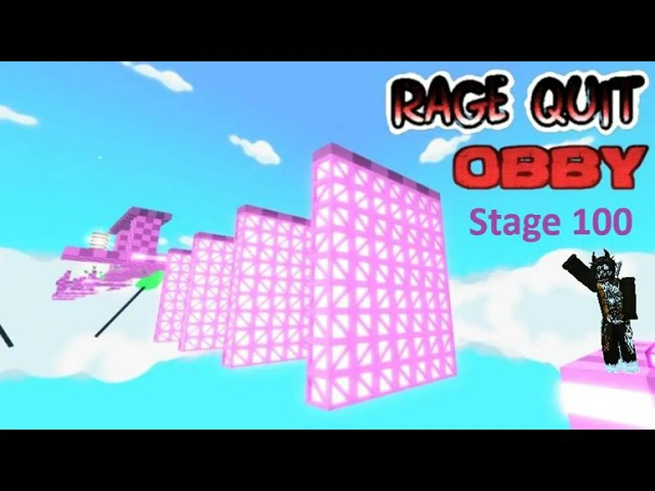 I Made It To Stage 100 In Rage Quit Obby 2 Here Is How