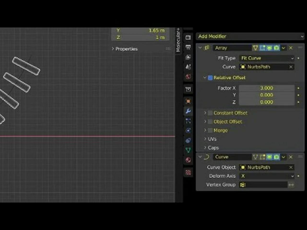 Messing Around With The Array And Curve Modifier